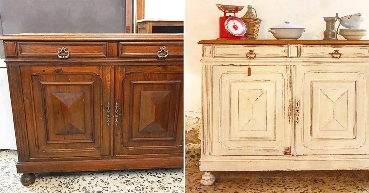 Gabinetes Restaurados Antes Y Después