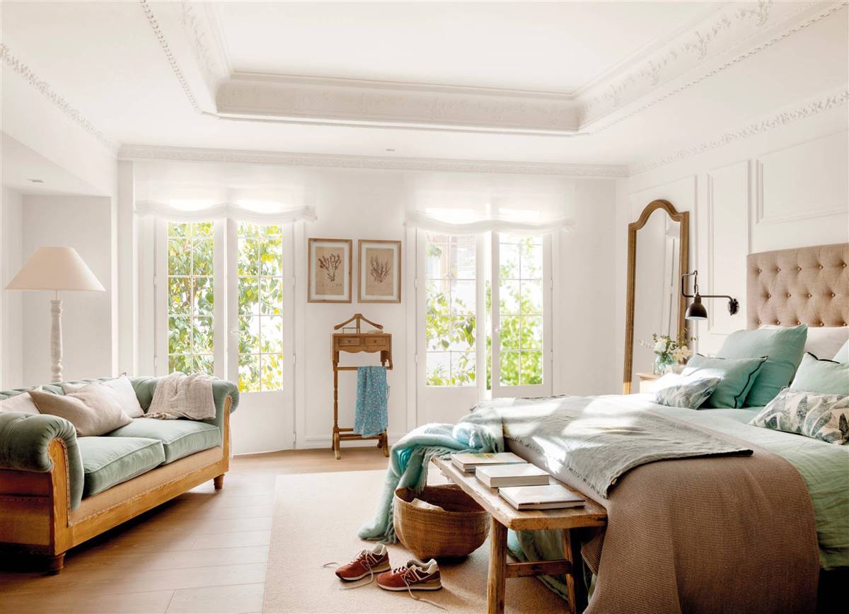 Cómo decorar un dormitorio grande con buen gusto