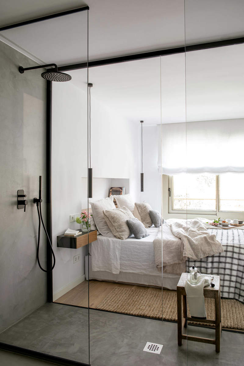 Duchas sin mamparas: 25 ideas geniales para inspirarte