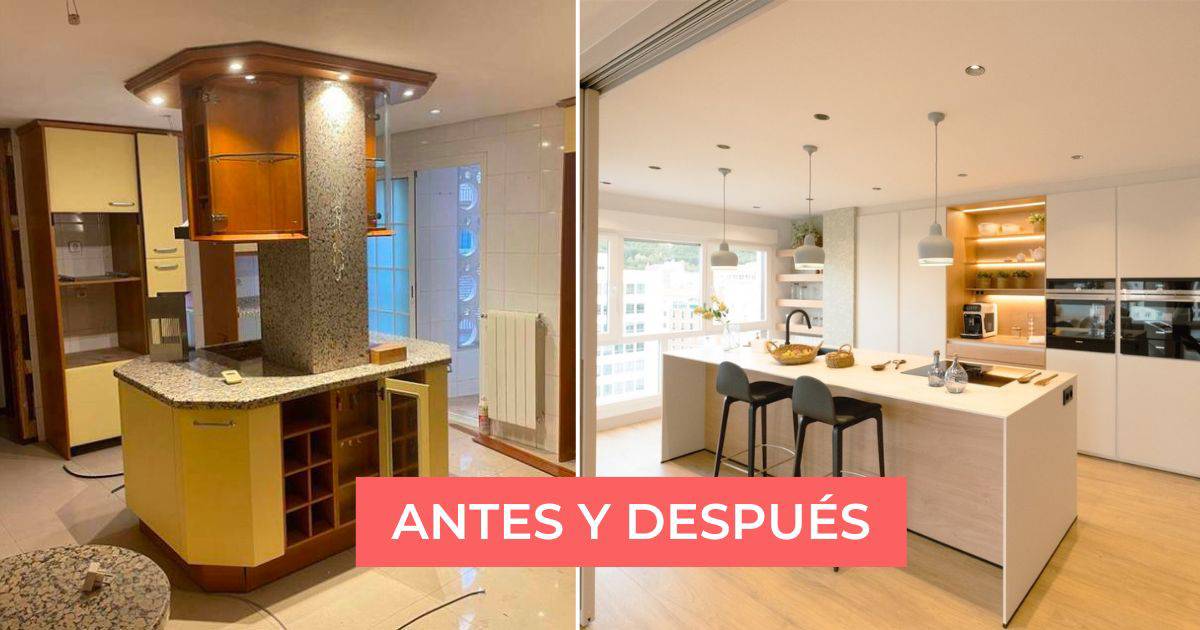 Antes y después: de piso totalmente demodé a pisazo con estilo y LA ...