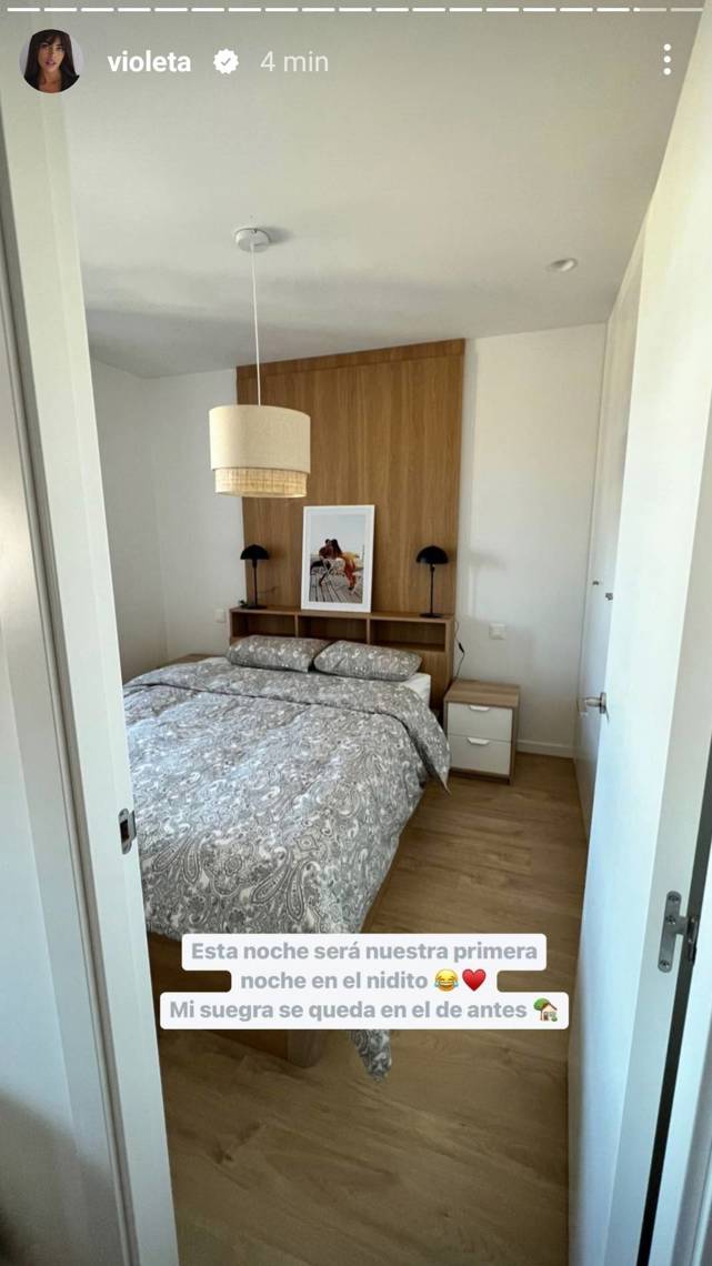 El nuevo pisito de alquiler de Violeta Mangriñán y Fabio en Madrid