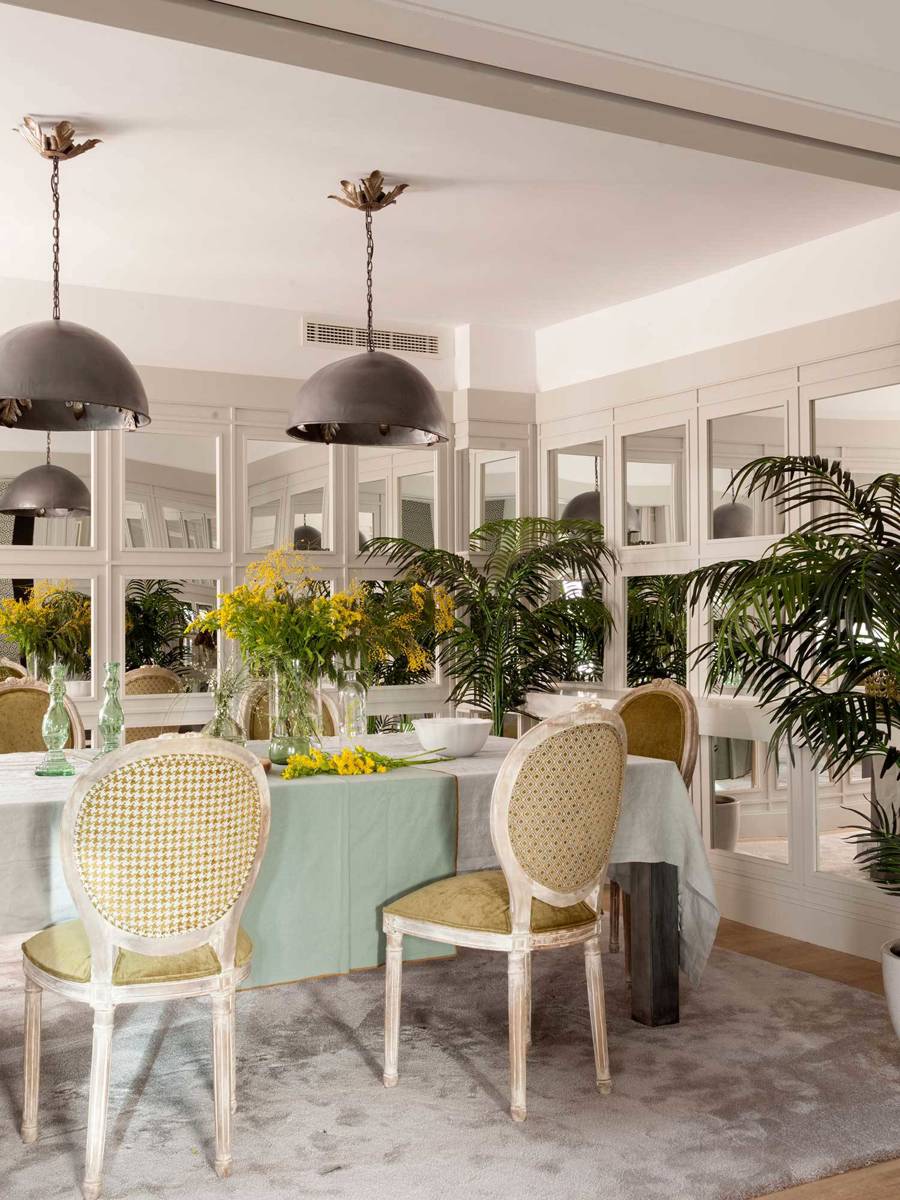 10 FOTOS e ideas muy estilosas para decorar el comedor con espejos que ...