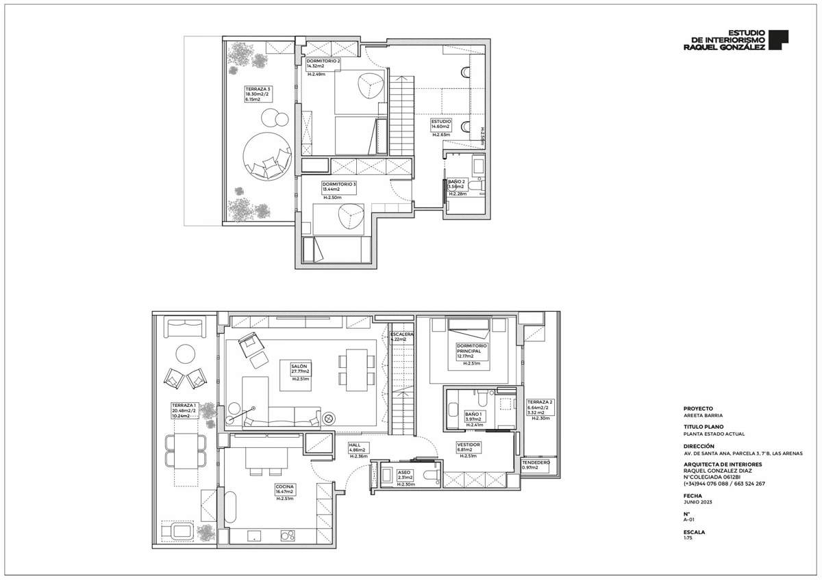 Antes y después: de ático simplón a dúplex elegante y moderno con ...