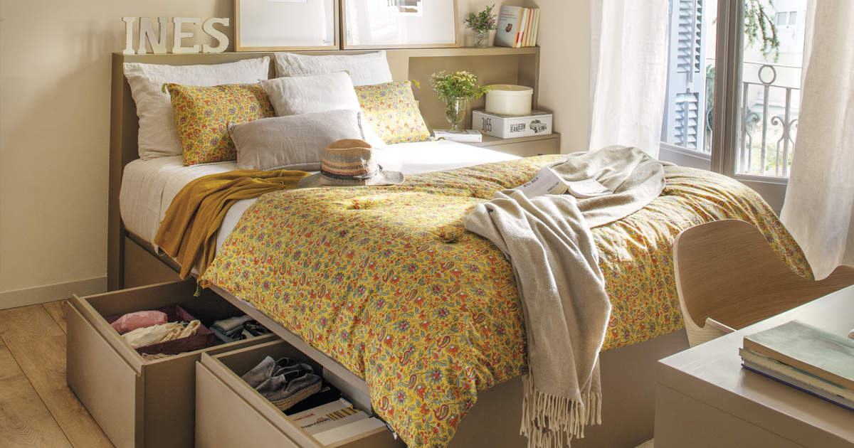 Camas con cajones: la solución definitiva para aprovechar el espacio en ...