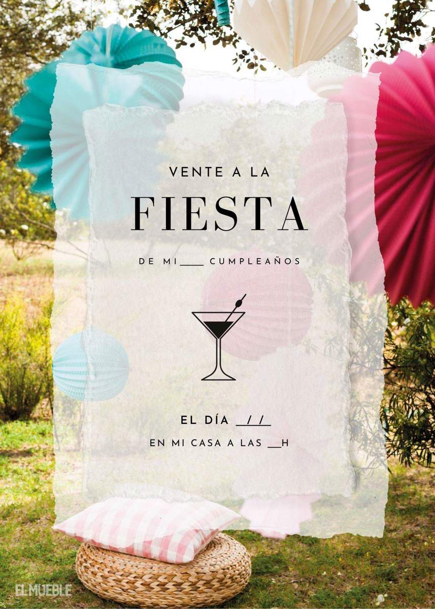10 plantillas para invitaciones de cumpleaños elegantes, delicadas y ...