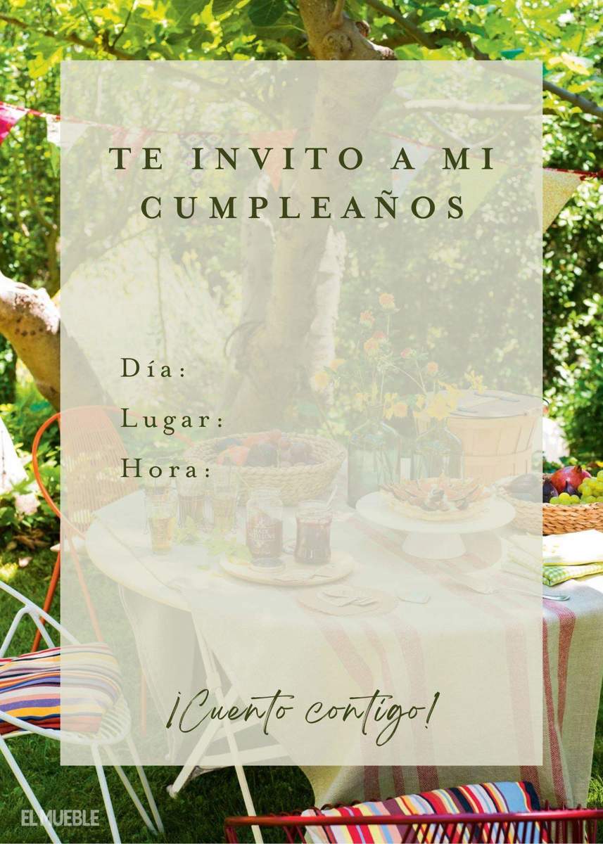 10 plantillas para invitaciones de cumpleaños elegantes, delicadas y ...