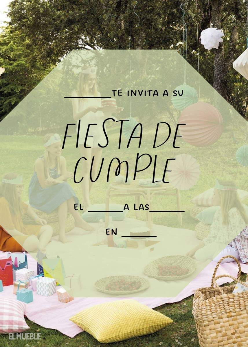 10 plantillas para invitaciones de cumpleaños elegantes, delicadas y ...