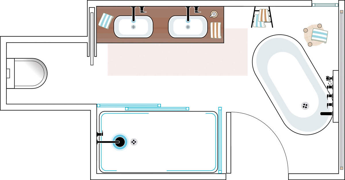 Más de 15 PLANOS de baños de la revista El Mueble que te inspirarán en ...