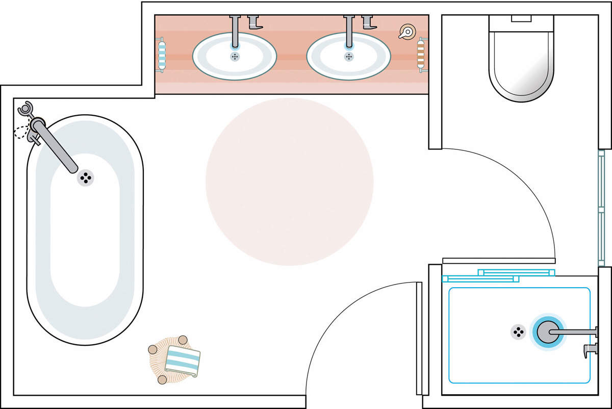 Más de 15 PLANOS de baños de la revista El Mueble que te inspirarán en ...