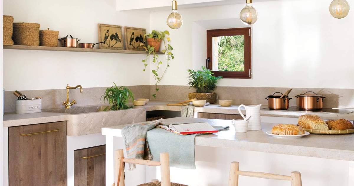 16 cocinas pequeñas de estilo rústico con grandes soluciones y MUCHO ...