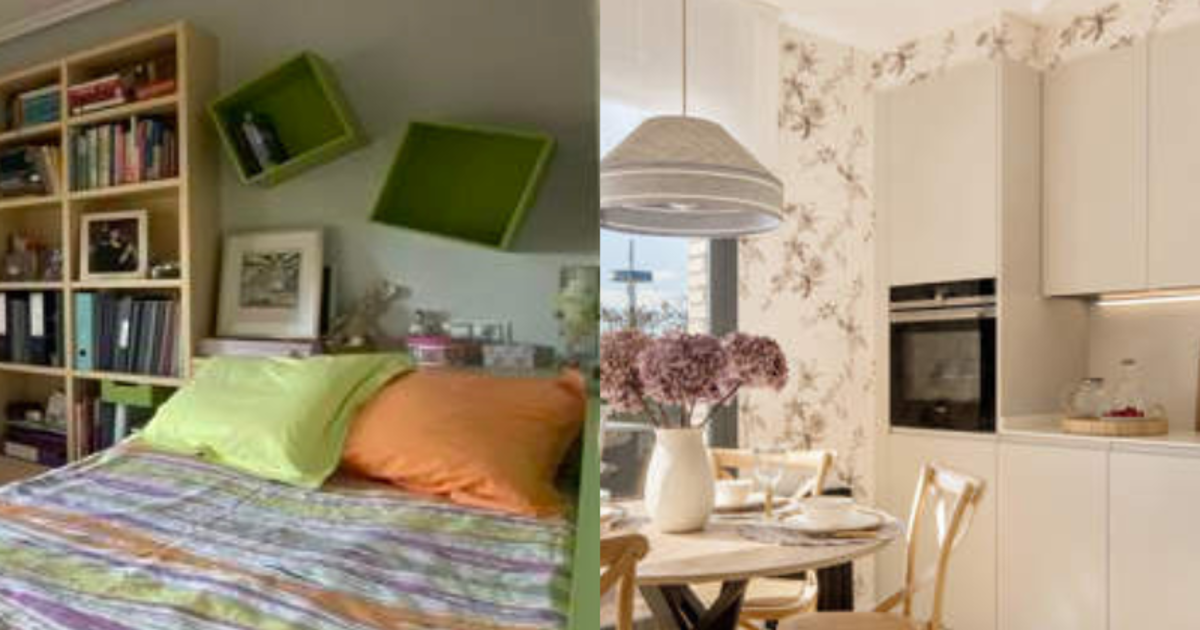 ANTES y DESPUÉS: era un dormitorio desfasado y ahora es una cocina ...