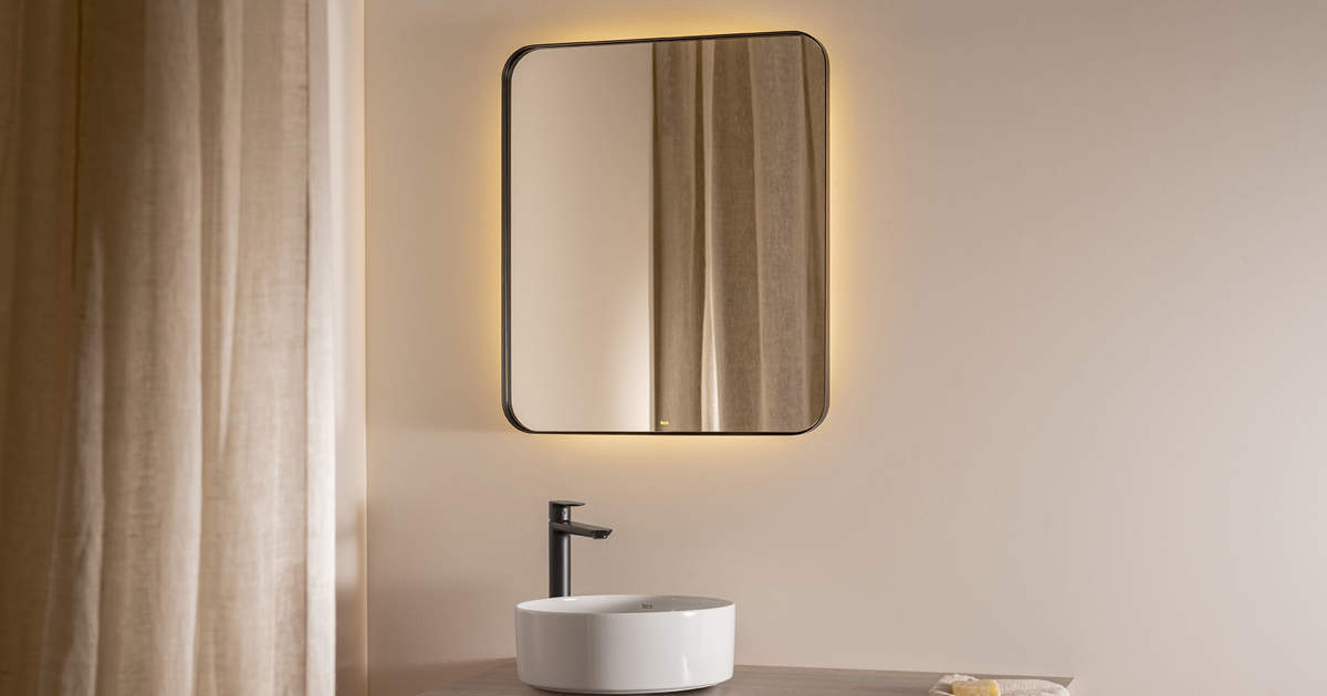 Tu espacio de baño, más elegante y moderno: gana un espejo Luna de Roca