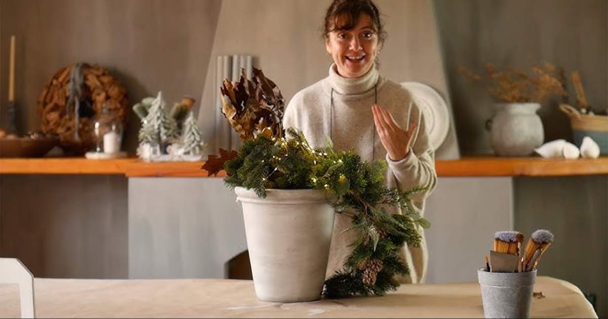 VIDEO: Una idea navideña con chalk paint de Neus de Crea, Decora y Recicla: precioso y muy fácil ...