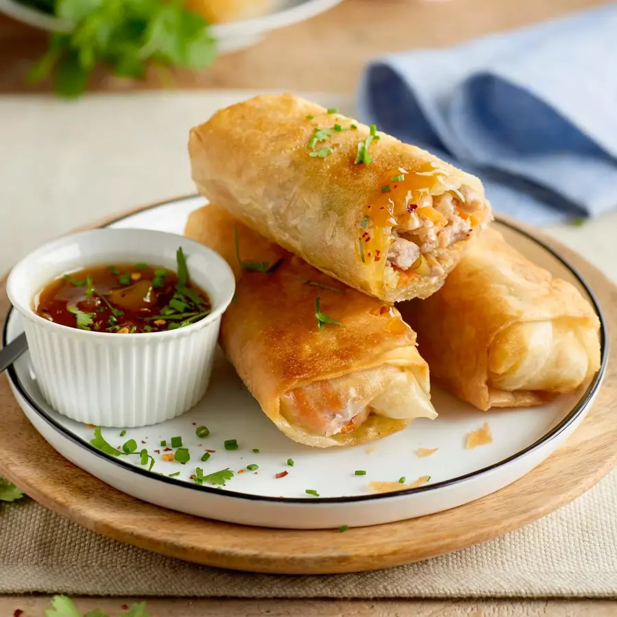 Rollitos de primavera para freidora de aire: fáciles, crujientes y ...